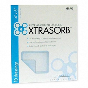 Xtrasorb Super-Absorbent Non-Adhesive Foam Dressings | Medline