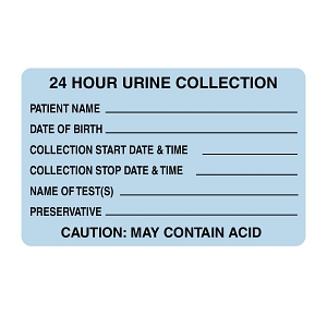Centurion 24-Hour Urine Collection Labels | Medline Industries, Inc.
