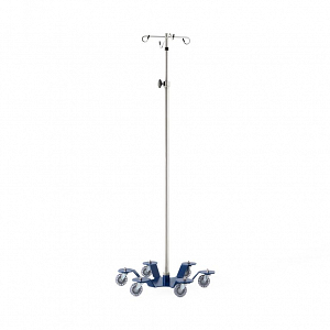 6-Leg Stainless Steel or Chrome IV Stands | Medline Industries, Inc.
