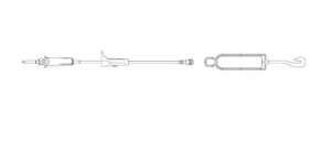 Secondary IV Set with Plastic Bag Hanger | Medline Industries, Inc.