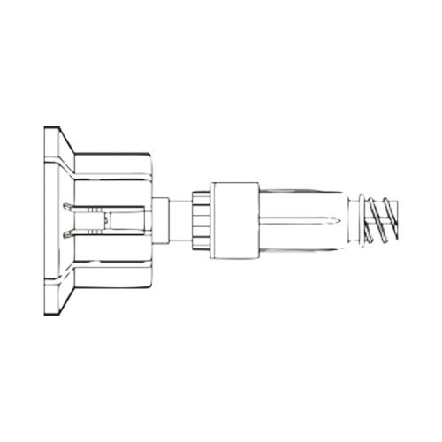 Non-Vented Vial Access Spike with Valve and Security Clips | Medline