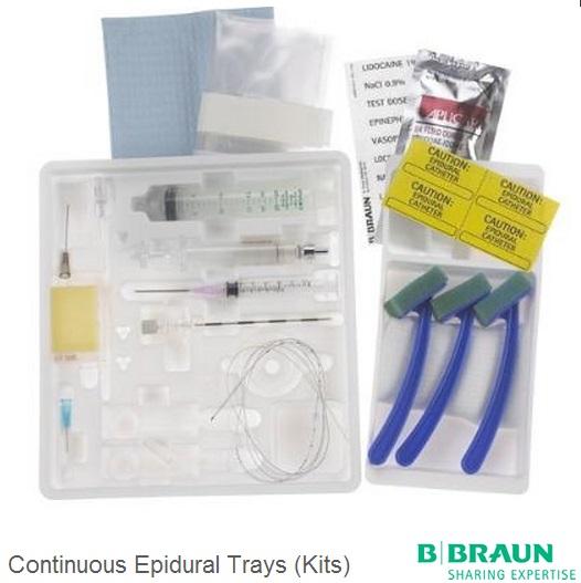 B. Braun Epidural and Spinal Anesthesia Trays | Medline