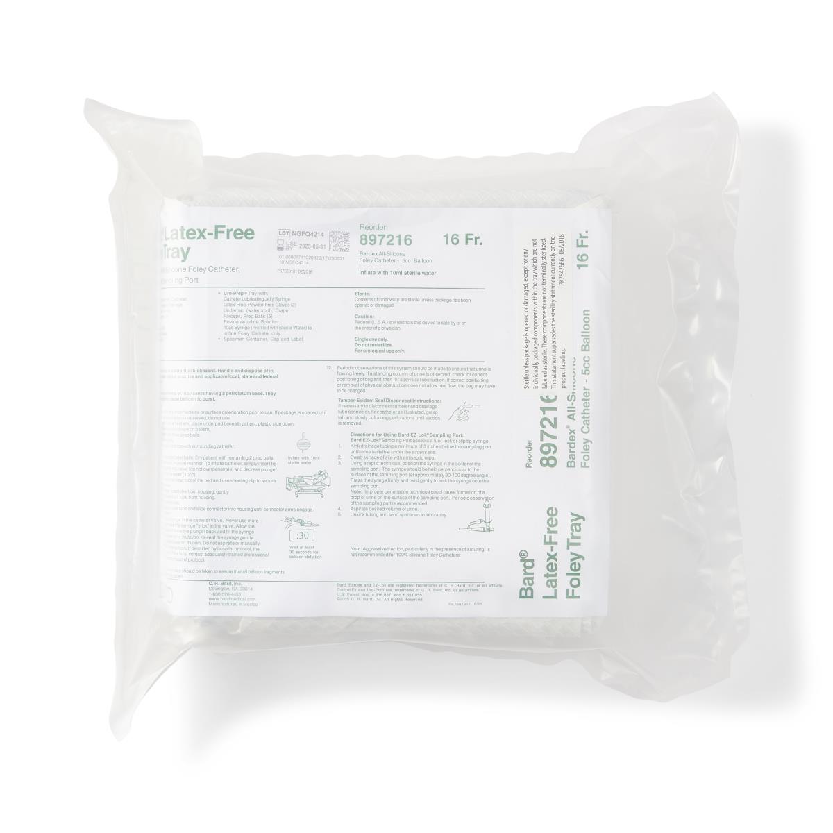 100% Silicone Drain Bag Foley Trays | Medline