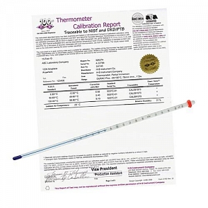0 to100°C Temp Point Thermometer Traceable Certificate by BelArt ...