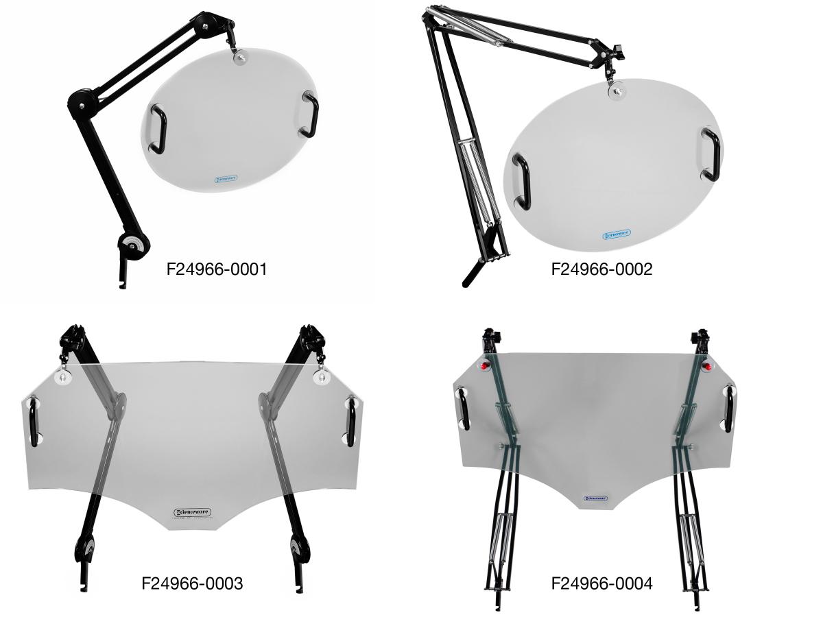 Plexiglas Splash Shield with 2 Articulating Arms | Medline