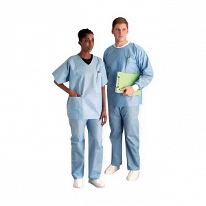 Cardinal Disposable Short-Sleeve Scrub Tops | Medline Industries, Inc.