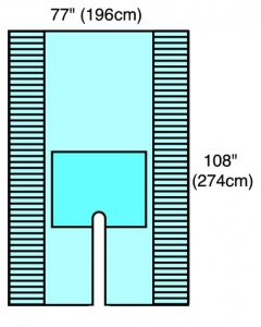Convertors Tiburon Fenestrated Polyester Split Drape Sheet | Medline ...
