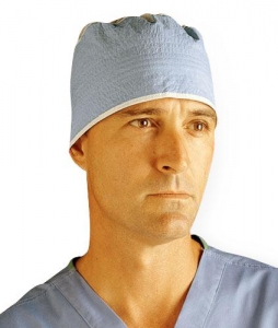 Blue Top Easy-Tie Surgeon Caps | Medline