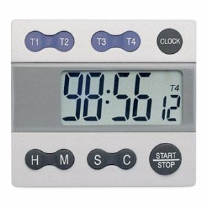 Traceable 4-Channel Big-Digit Timer/Stopwatch | Medline