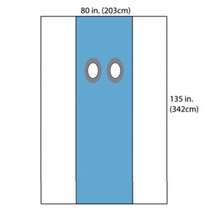 Cardinal Angiography Drape Sheets with Clear Side Panels | Medline ...