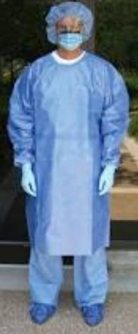 Full-Back PP SMS Lightweight Isolation Gowns with Elastic Wrists | Medline