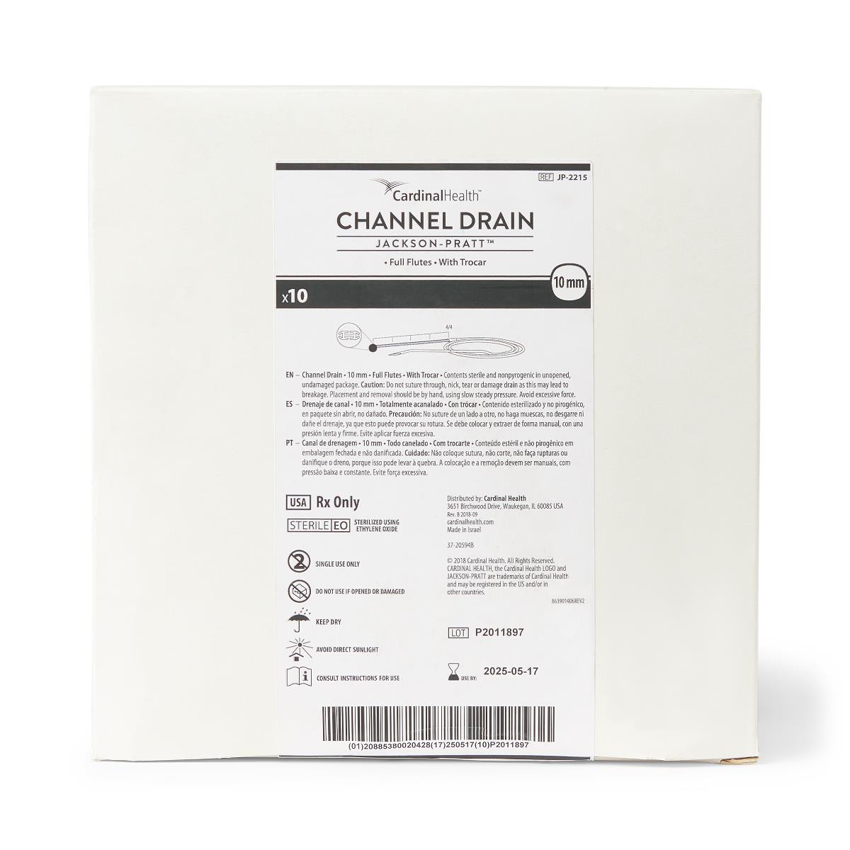 Silicone Flat Channel Drains with Trocar | Medline