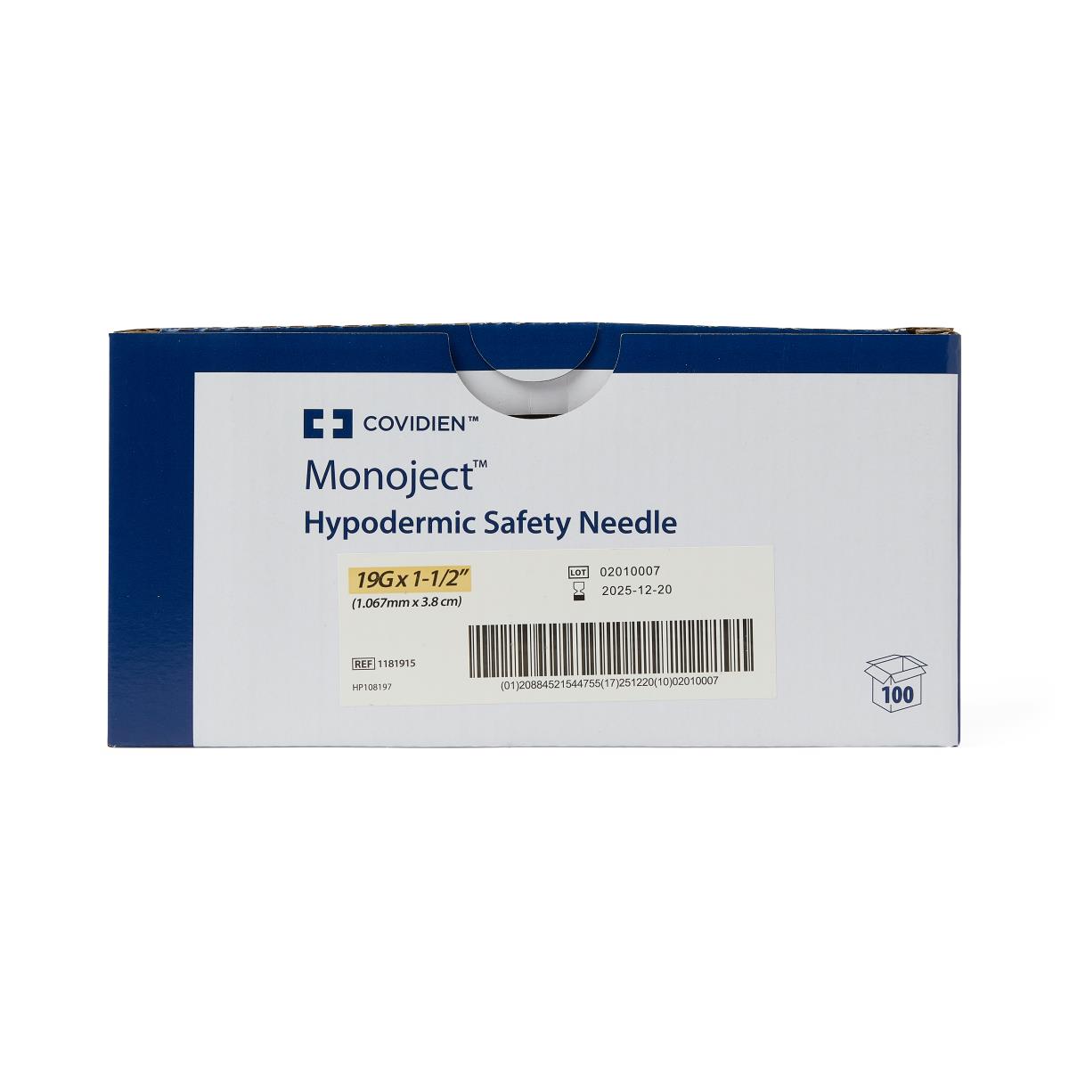 Monoject Hypodermic Safety Needles | Medline