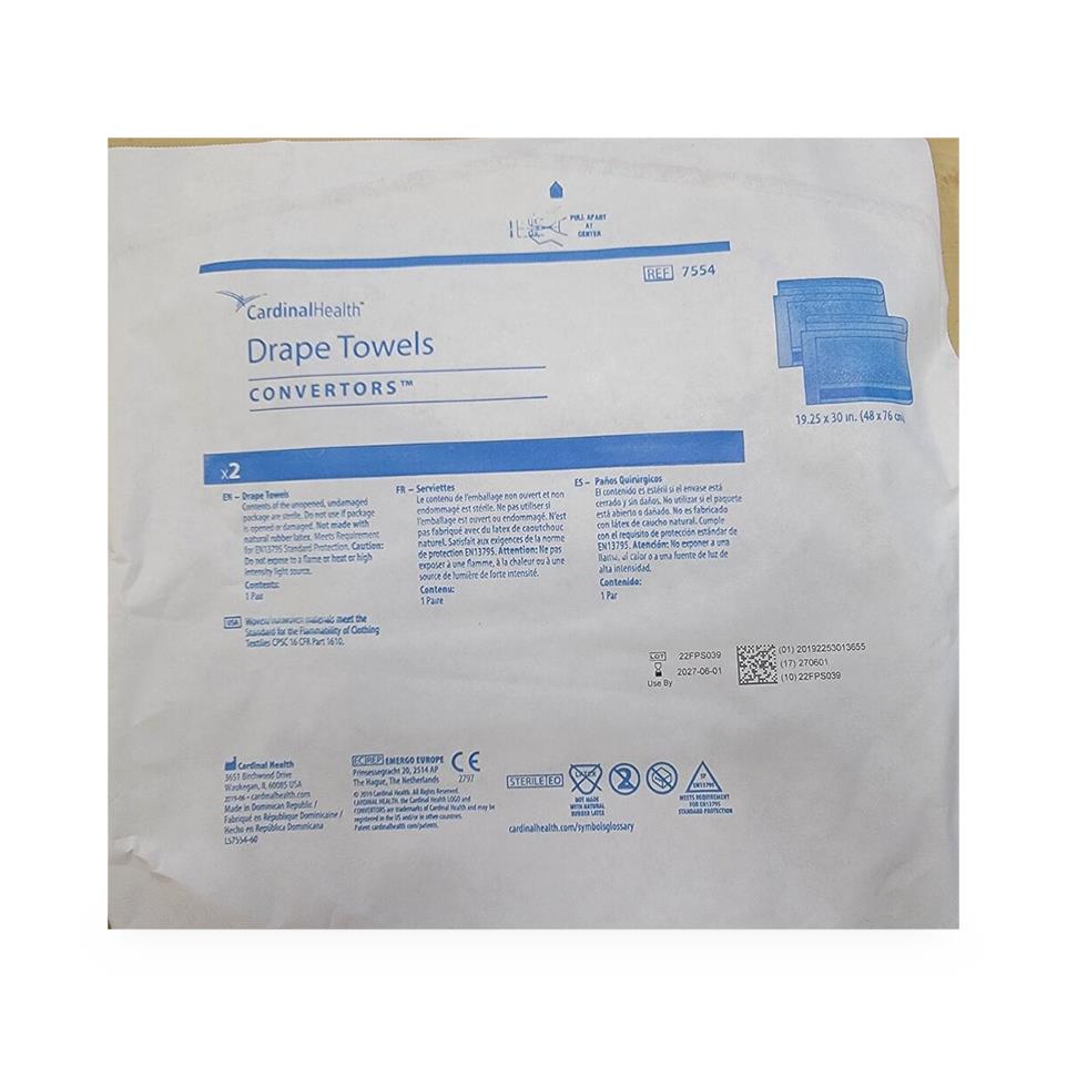 Drape Towels with Adhesive Strip | Medline