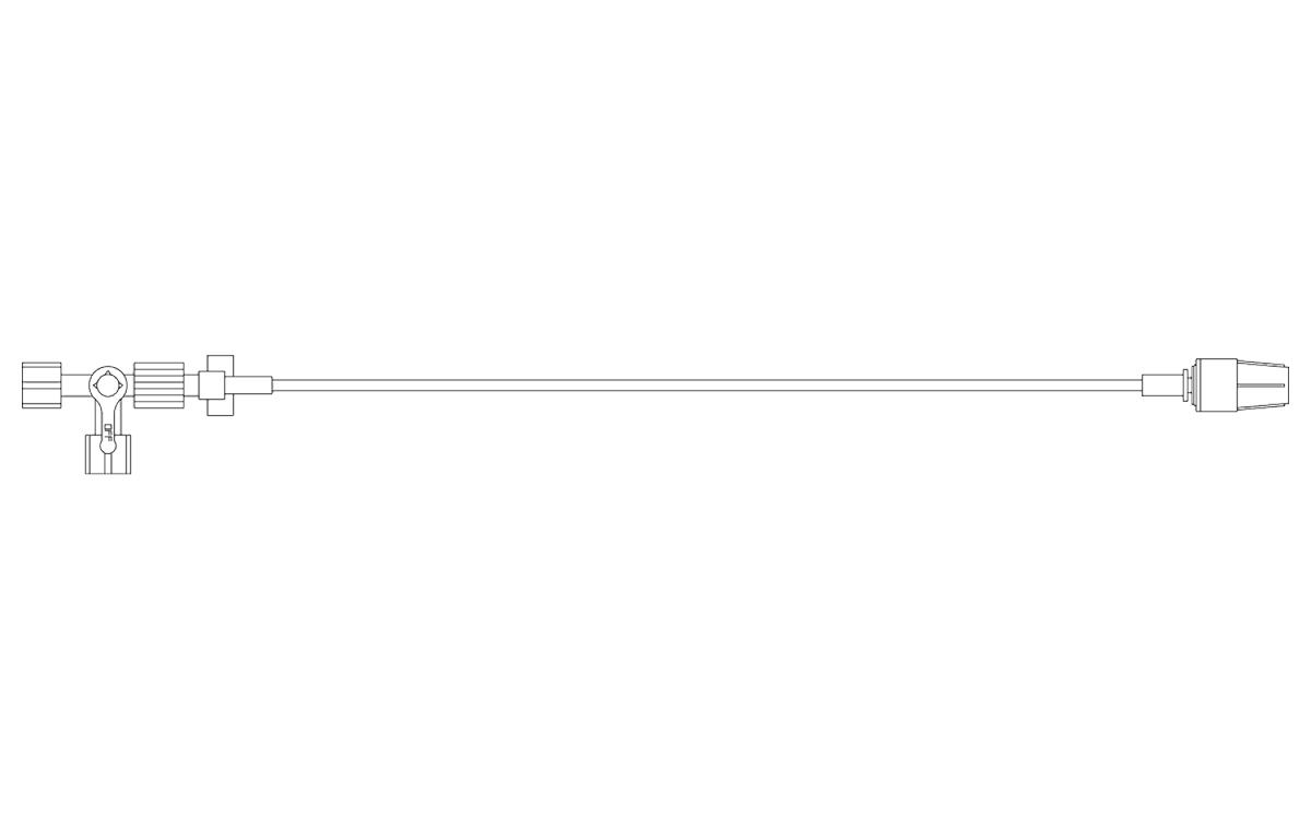 IV Extension Set with 3-Way Stopcock | Medline