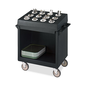 Cambro Tray and Dish Cart with Cutlery Rack | Medline Industries, Inc.