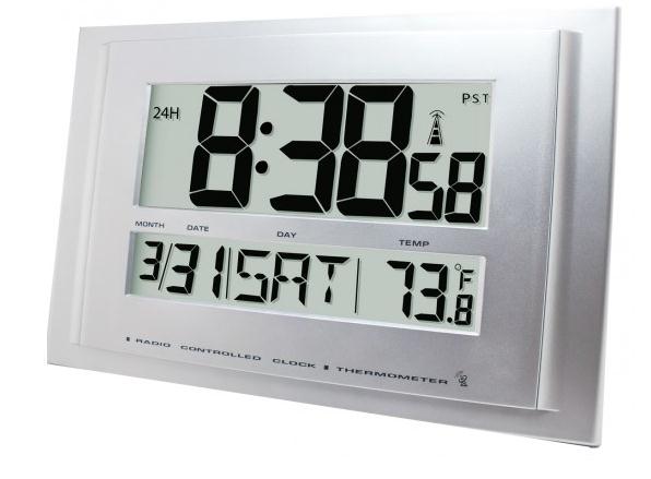 Traceable Digital Radio Atomic Wall Clock | Medline