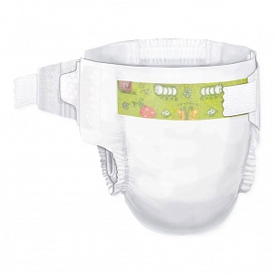 Curity Baby Diapers with Hook-and-Loop Stretch Tabs | Medline ...