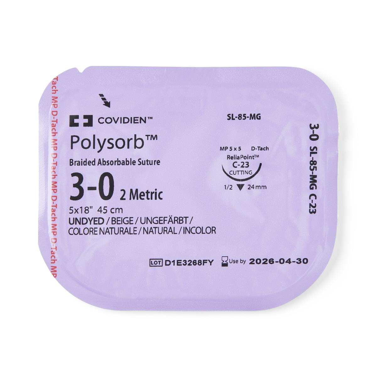 Medtronic Polysorb Undyed Suture | Medline