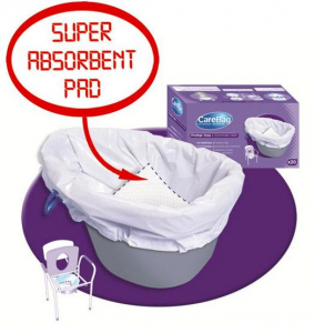 CareBag Commode Liner with Super Absorbent Pad by Cleanis | Medline ...