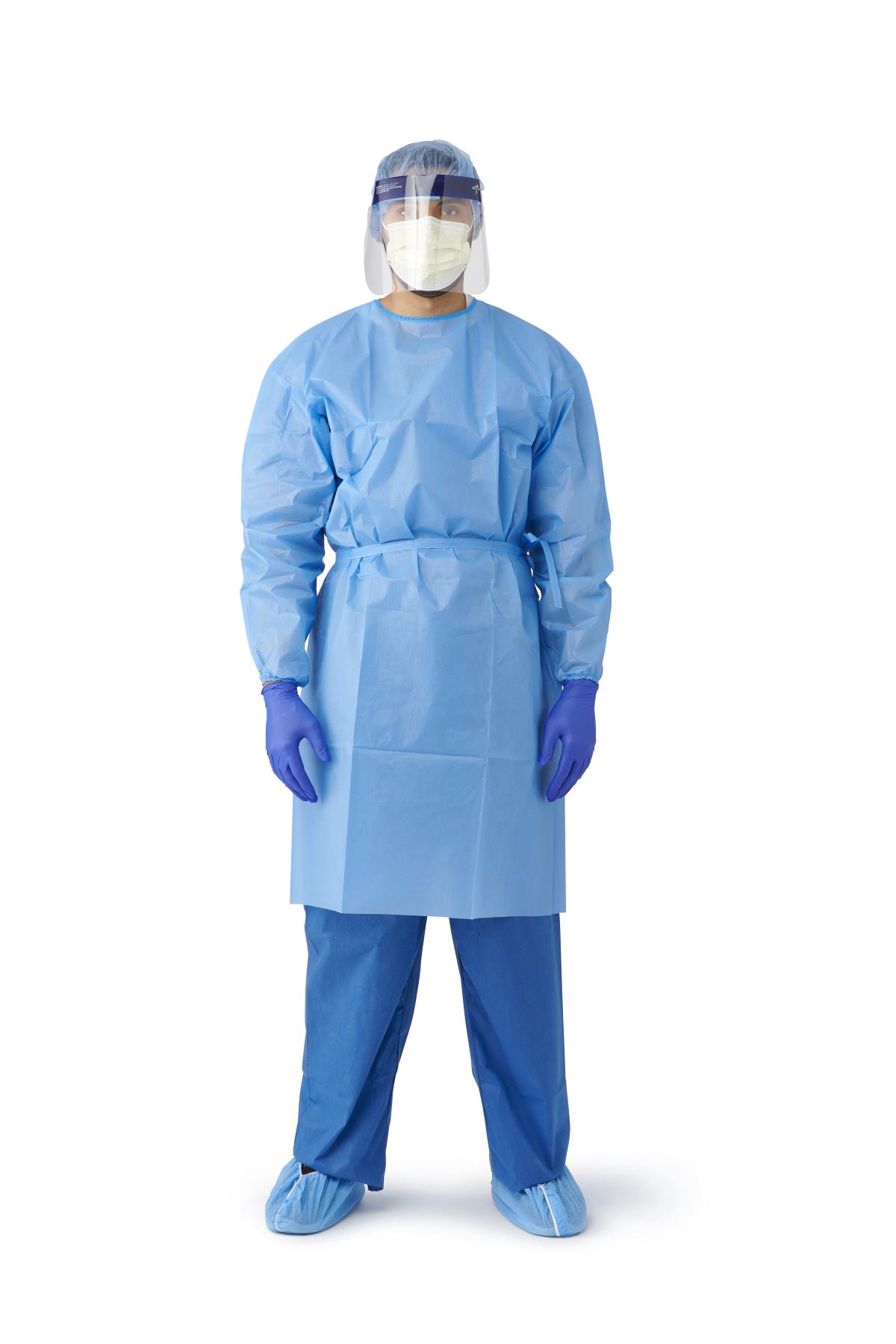 Medline Disposable Poly-Coated Chemotherapy Gown | Medline