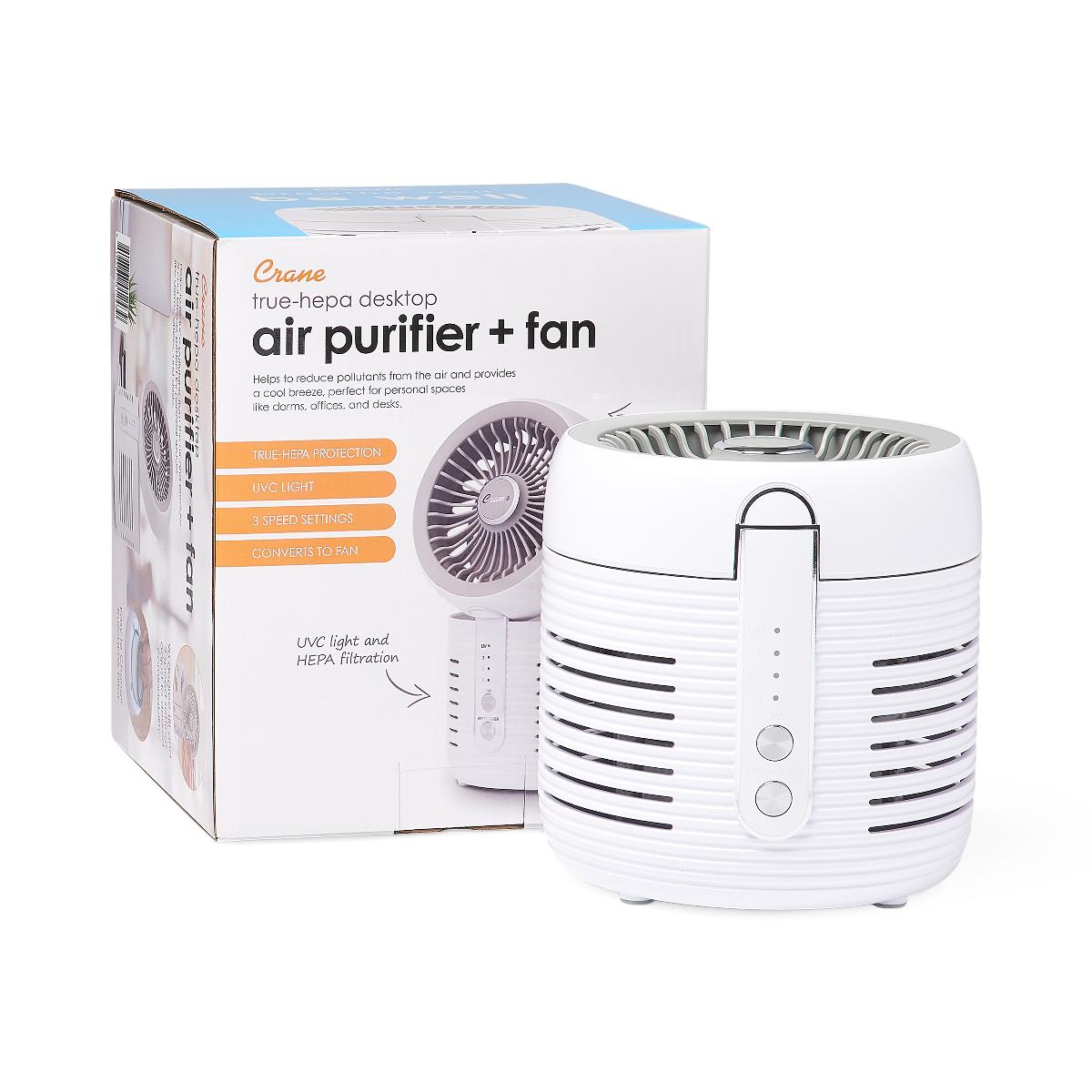 2-in-1 Desktop Air Purifiers and Fans | Medline