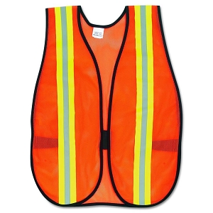 MCR Safety Orange Safety Vests | Medline Industries, Inc.