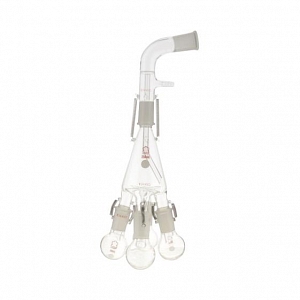 Kimble 4 Place Angled Rotating Distillation Receiver | Medline ...