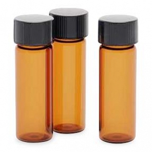 Kimble Amber Screw Thread Vial with Cap and PTFE Liner Attached | Medline Industries, Inc.