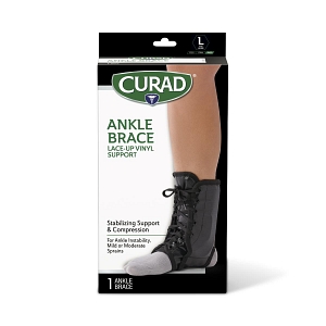 CURAD Performance Series Vinyl Lace-Up Ankle Splints | Medline ...