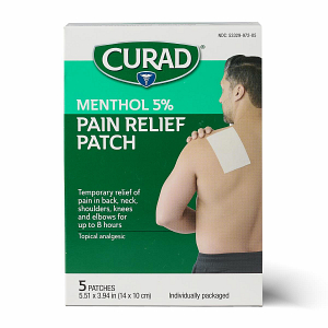 CURAD Menthol Pain Relief Patch | Medline