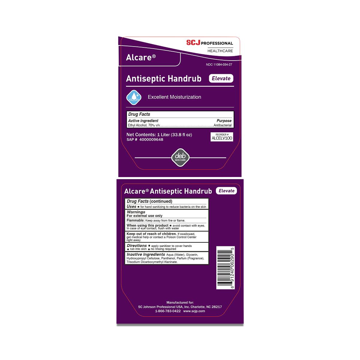 Alcare Elevate Antiseptic Hand Rub | Medline