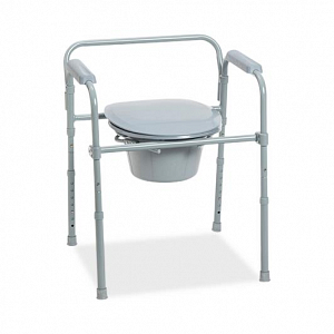 Folding Steel Commode | Medline Industries, Inc.