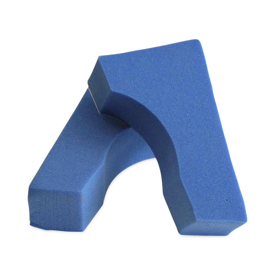 Blue Adhesive Foam Head Blocks | Medline
