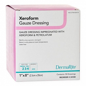 Xeroform Occlusive Nonadherent Gauze Dressing by DermaRite | Medline ...