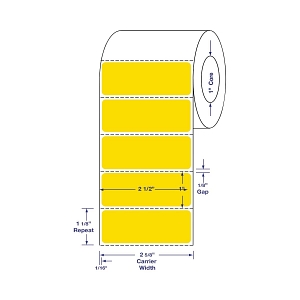 Centurion Yellow Direct Thermal Printer Labels | Medline