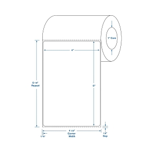 Centurion Direct Thermal VL Labels with 1" Core | Medline