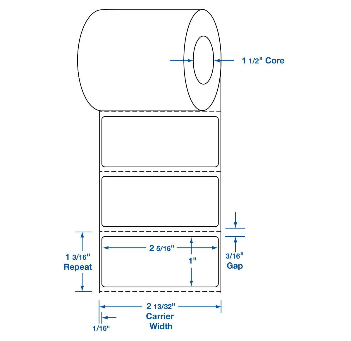 Centurion Labels with 1.5" Core | Medline