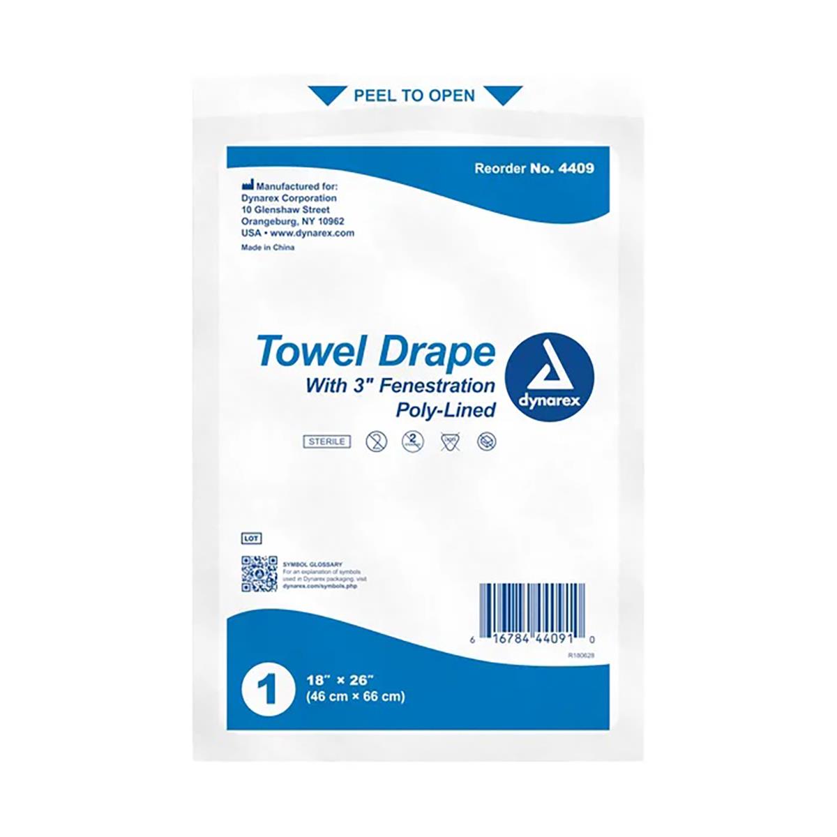 Dynarex Sterile Disposable Towel Drapes | Medline