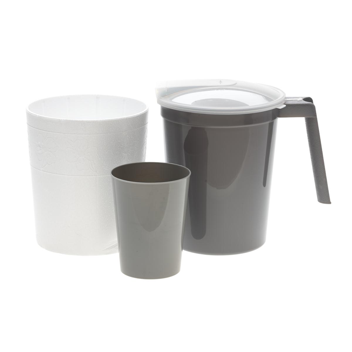 Medline Water Pitcher and Tumbler Set with Foam Outer Jacket | Medline
