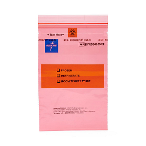 ColorCoded EZ Tear Biohazard Speci Bag | Medline Industries, Inc.