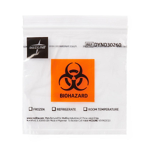 Zip Style Clear Standard Biohazard Sp Ba | Medline Industries, Inc.