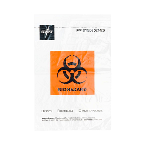 Zip-Style Biohazard Specimen Bags | Medline