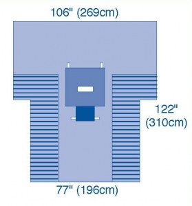 UltraGard Transverse Laparotomy T Drapes | Medline Industries, Inc.