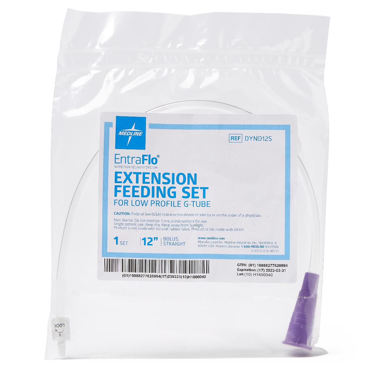EntraFlo Extension Sets for Feeding Tubes | Medline