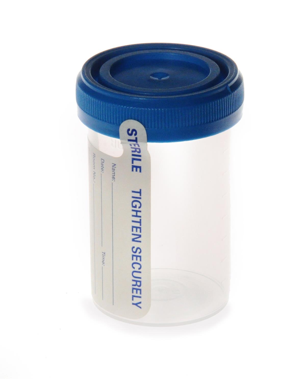 Medline Pneumatic Tube Specimen Container with Blue Lid | Medline