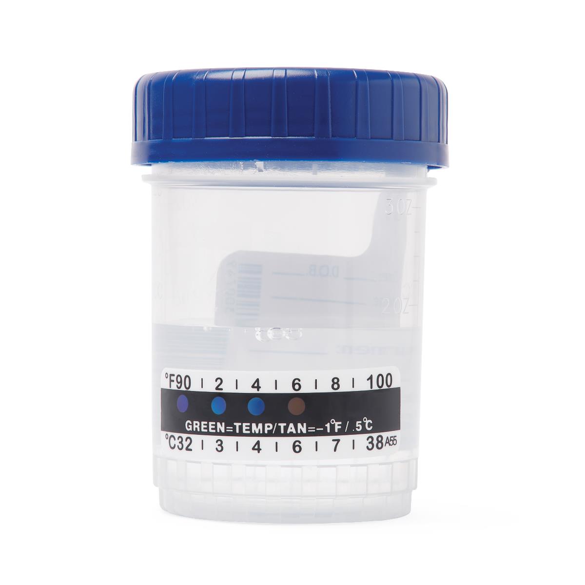Click-N-Close Pneumatic Specimen Container with Temperature Strip | Medline