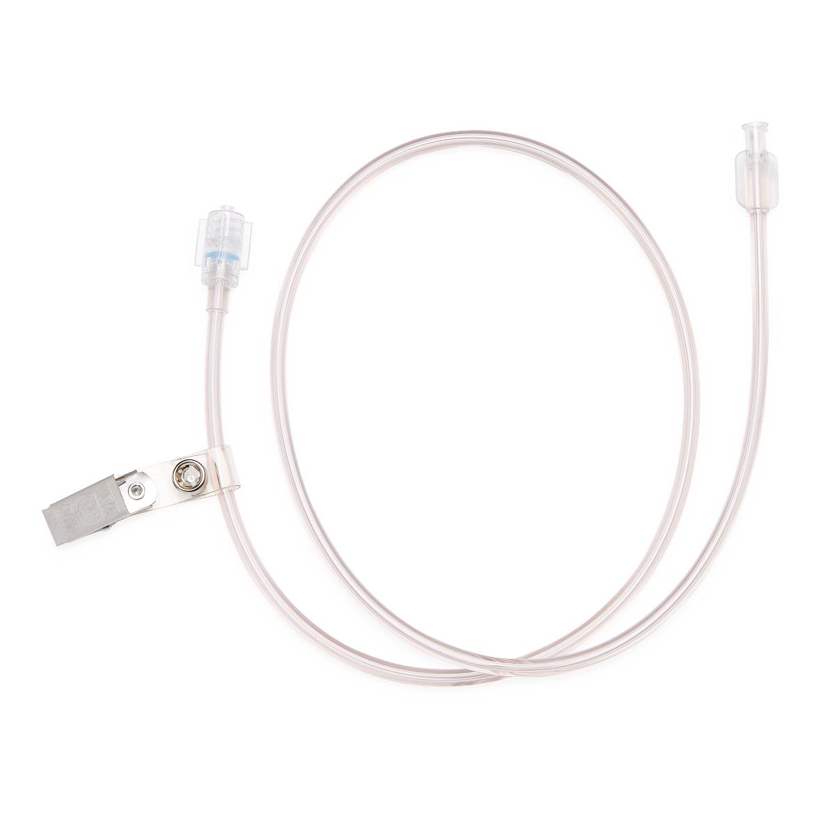 High-Pressure Injection Tubing with Clip and Rotating Adapter | Medline