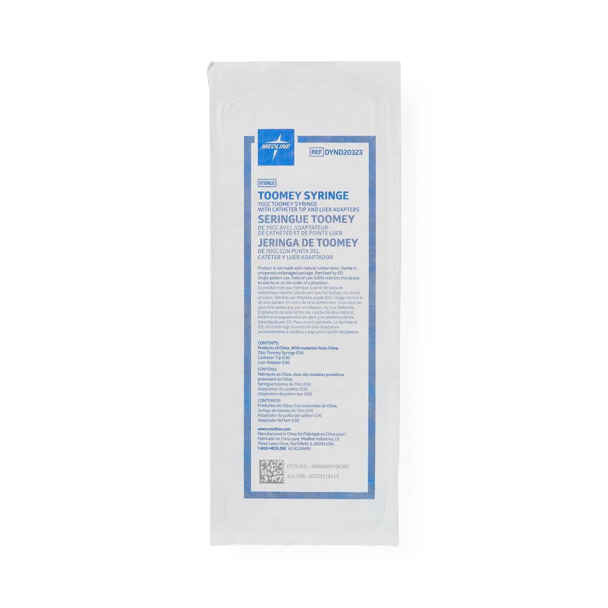 Medline Sterile Toomey Irrigation Syringe | Medline