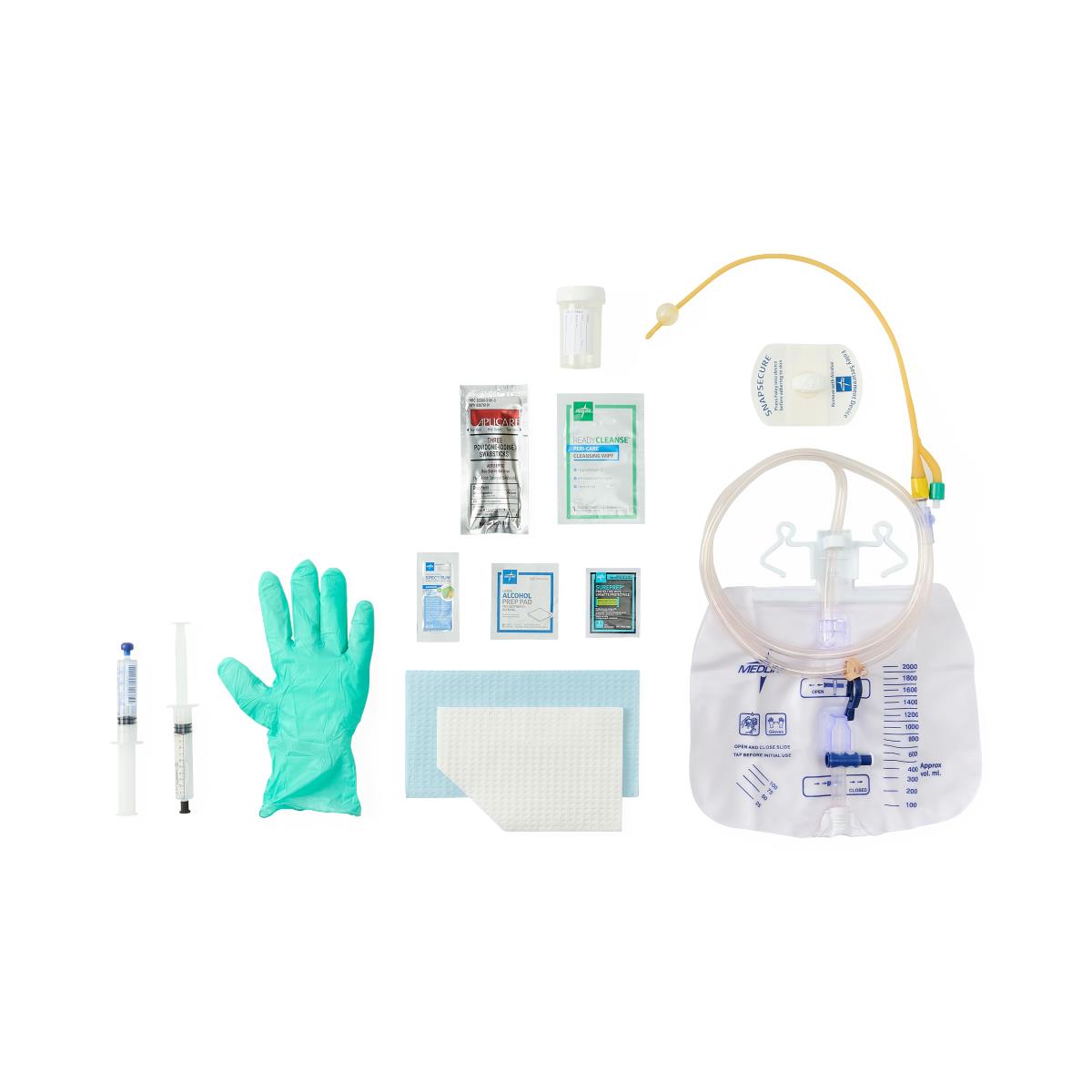 SimplyLatex 2 Layer Silicone-Elastomer Foley Catheter Trays | Medline